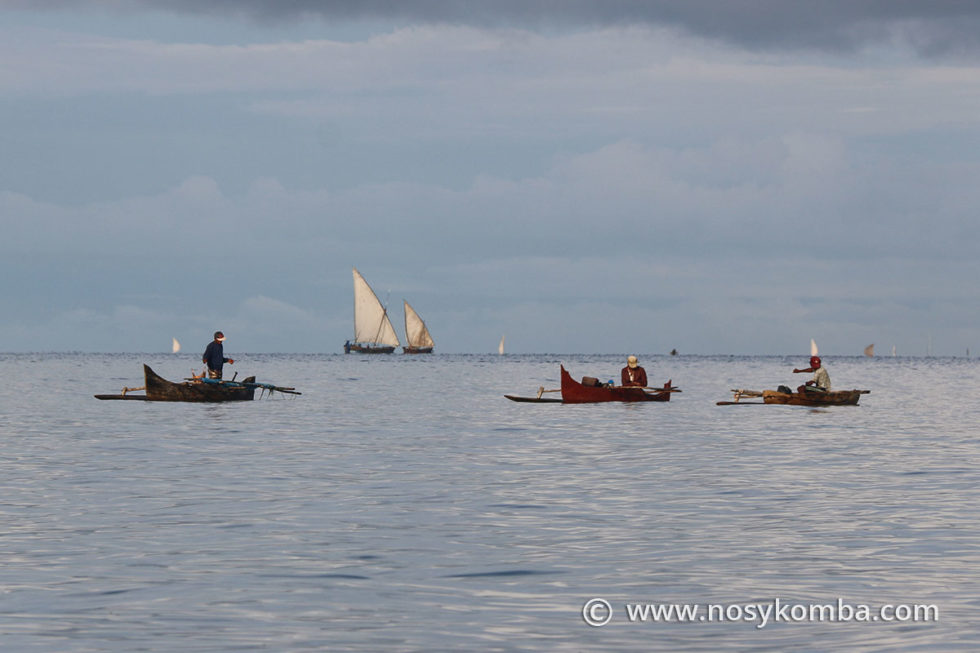 Pirogues - Traditional Sakalava dhows - Nosy Komba